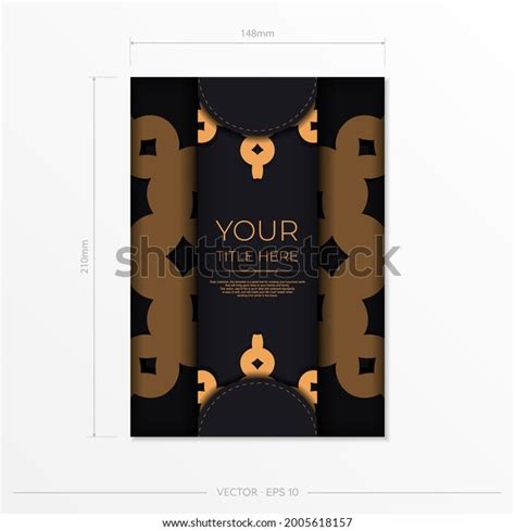 Luxurious Invitation Card Design Vintage Indian Stock Vector Royalty