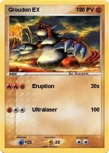 Pok Mon Groudon Ex Eruption Ma Carte Pok Mon