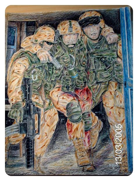 Hell House Us Marines In Fallujah Drawing By James Beal Fine Art America