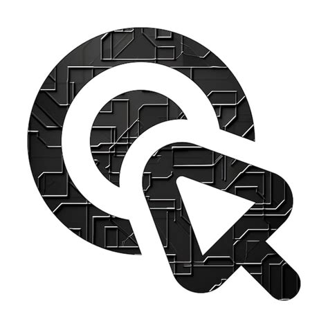 Premium Photo Interactive Icon Dark Technology Pattern Texture
