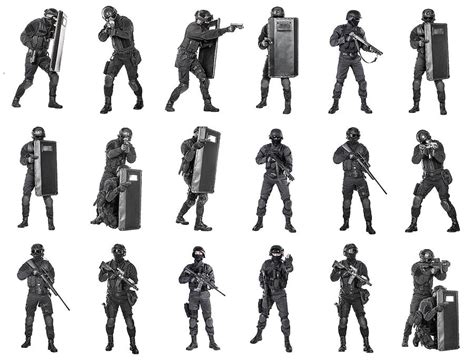 Set Of Police Officers Swat Photograph By Oleg Zabielin Fine Art America