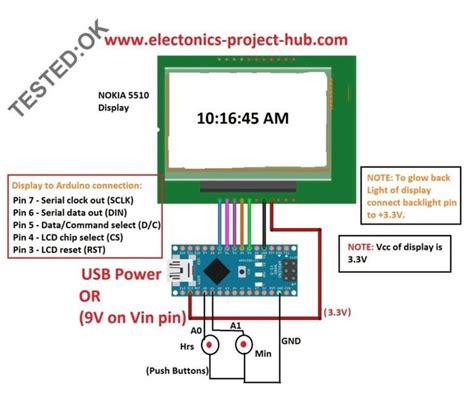Simple Digital Clock Using Arduino Without Rtc Diy Electronics Circuit Projects Electronic