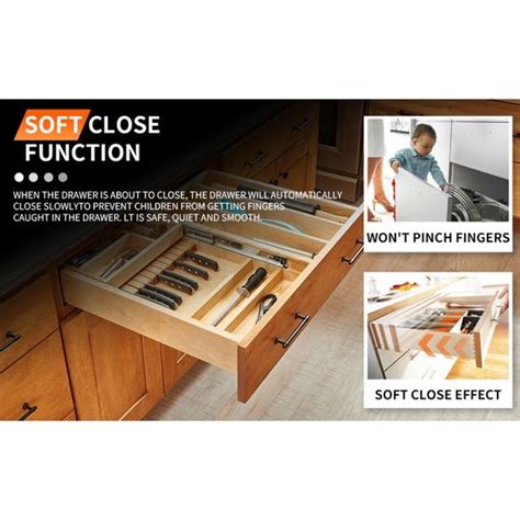 Sigoei Storage And Organization 22 Bottom Mount Soft Close Drawer Slides Full Extension 8lb