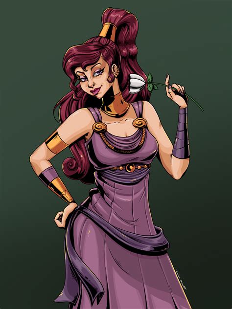 Hercules And Meg Drawing Megaera Hades X Hercules Crossover Art By
