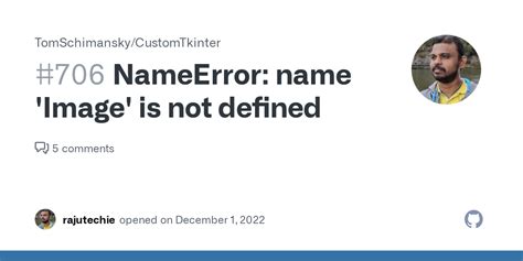 NameError Name Image Is Not Defined Issue 706 TomSchimansky