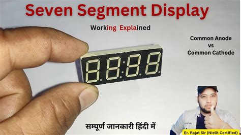 Learn How Segment Displays Works Sevensegmentdisplay Explained In Hindi By Rajat Sir