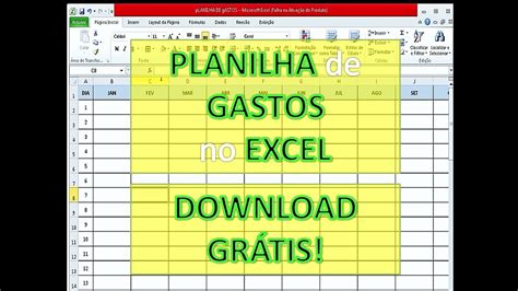 Planilha De Gastos Como Fazer Planilha De Gastos No Excel Youtube 48230