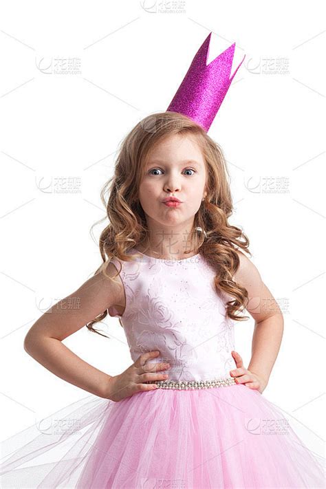 公主女孩给了一个吻