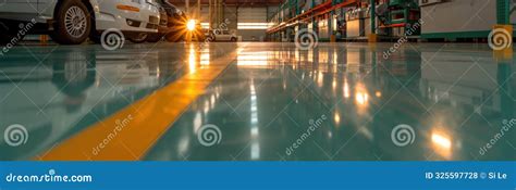 Futuristic Smart Factory Interior With Advanced Automation Machinery