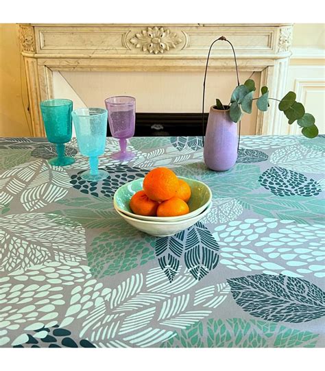 Nappe Enduite Ronde Nappes Rondes Coton Enduit