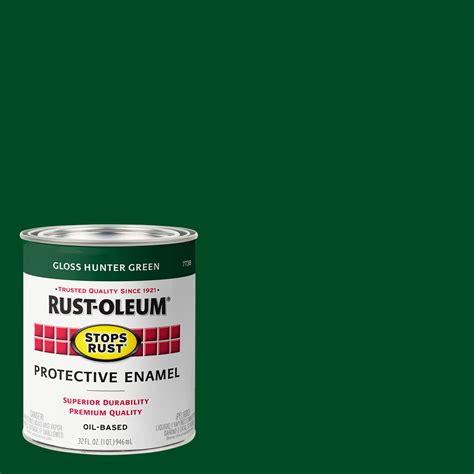 2 Pack Hunter Green Rust Oleum Stops Rust Gloss Protective Enamel