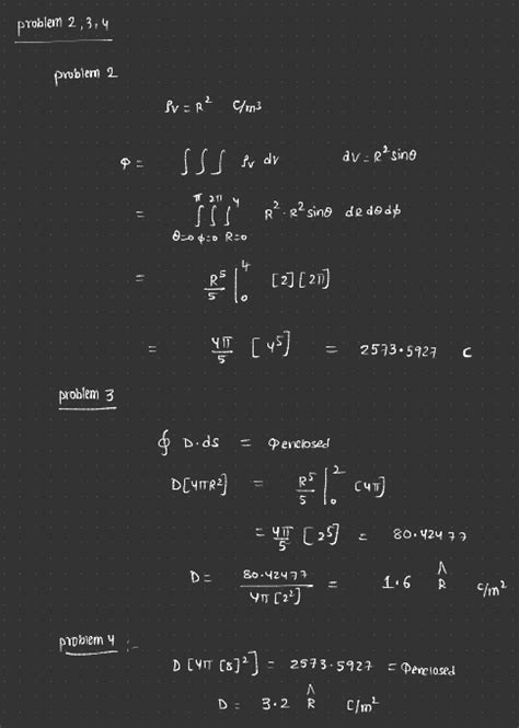 For Problems 2 3 And 4 A Spherical Volume Carries A Volume Charge