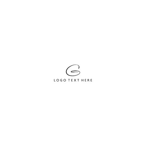 Logotipo G Logotipo De La Letra G Estilo De La Firma Logotipo De La