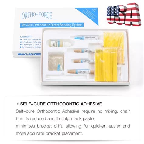 Dental No Mix Self Cure Orthodontic Direct Bonding System Adhesive Resin Kit Eur 2862 Picclick De