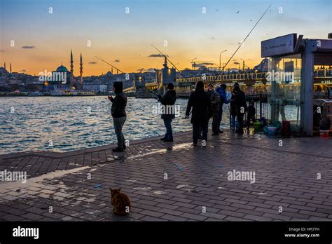 View From Galata Bridge In Istanbul Stock Photo Alamy