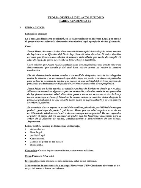 Ta01 Teoria General Del Acto Juridico Pdf Pensión