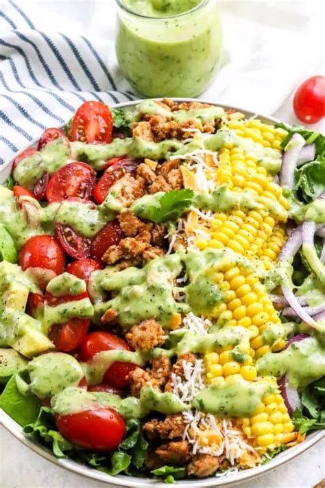 Easy Cilantro Lime Chicken Taco Salad Artofit