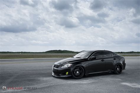 Strasse Forged Lexus Is Blacked Out