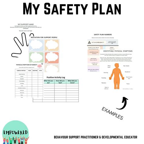 Safety Plan For Mental Health Mental Health Worksheet Printable