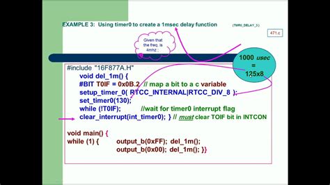 Using Timer 0 In The Pic16f877a Part 3 Youtube