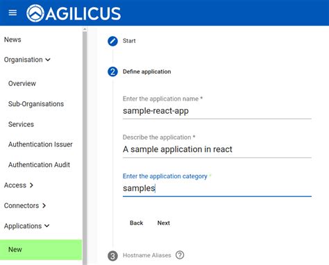 Sample React Application Agilicus