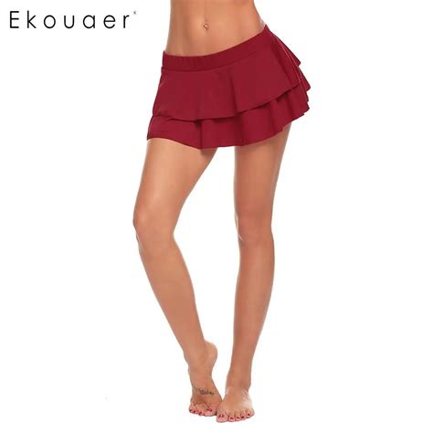 Buy Ekouaer Women Mini Skirt Sexy Short Skirt
