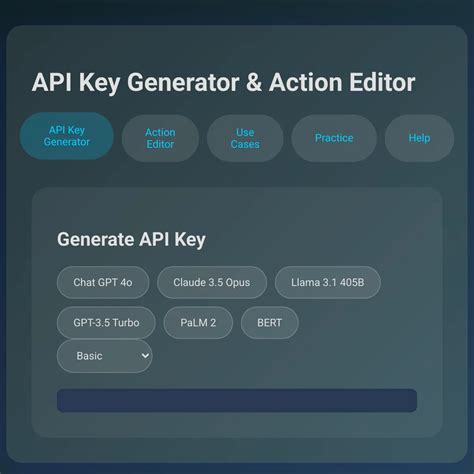 Api Key Generator And Action Editorscri