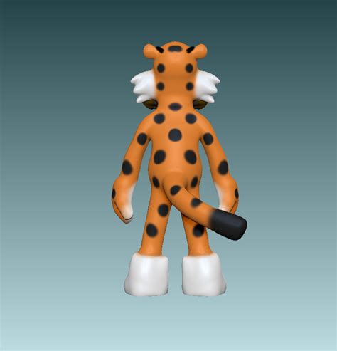 Stl File Chester Cheetah From Cheetos 🐆・3d Print Object To Download・cults