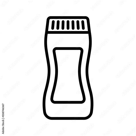 Jar With Lid Icon Black Contour Linear Silhouette Front Side View Editable Strokes Vector