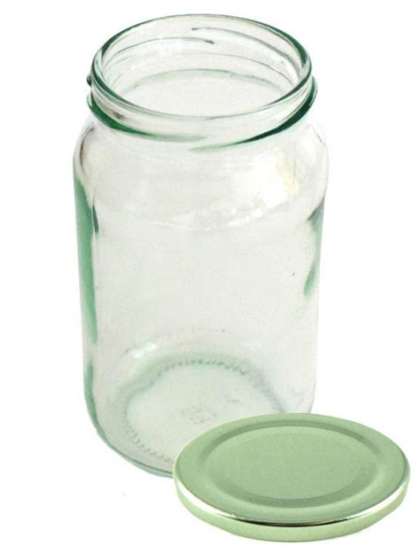 Jam Jars Round Glass 370ml 1lb X32 Silver Lids Round Jam Jars