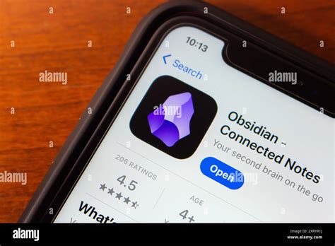 Obsidian App Seen In An IPhone Obsidian Is A Customizable Note Taking