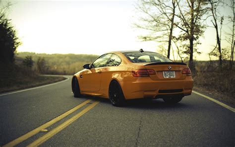 BMW M E Orange Wallpaper Cars Wallpaper Better