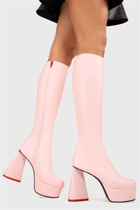 Sweet Talker Wide Calf Platform Knee High Boots Lamoda Us
