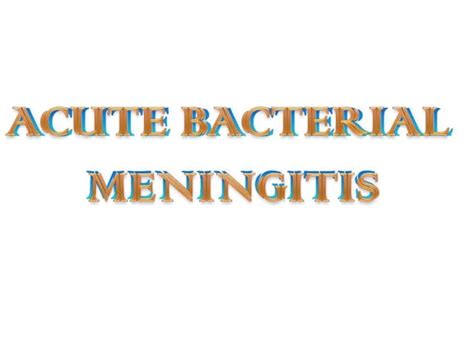 Meningitis Pptx