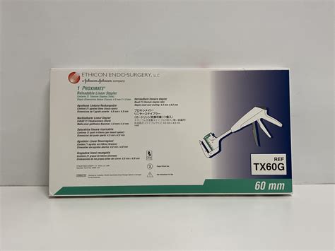 New Ethicon Inc Proximate Reloadable Linear Stapler Tx60g Exp 2023 04 E5 Tx60g Proximate