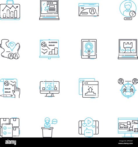 It Support Linear Icons Set Technical Nerk Cybersecurity Troubleshooting Software Hardware