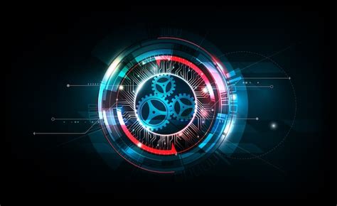 Premium Vector Gold Abstract Futuristic Electronic Circuit Technology Background