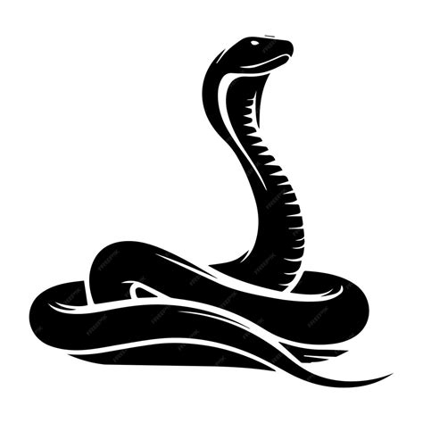 Ilustração Vetorial Da Cobra Mambas Em Preto E Branco Vetor Premium Gerado Com Ia