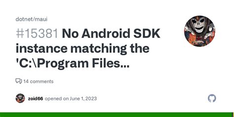 No Android SDK Instance Matching The C Program Files X Android Android Sdk Path Issue