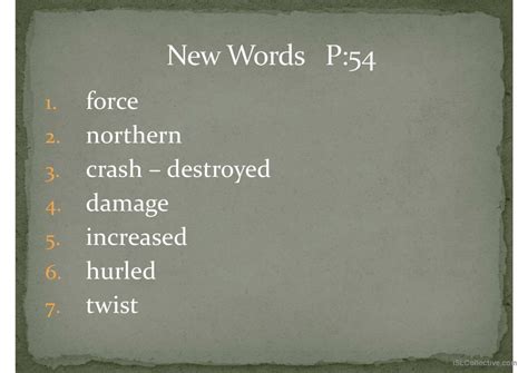 Unit 5 English Esl Powerpoints