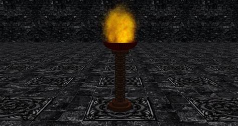 Second Life Marketplace Torch Pillar Style Cherryred