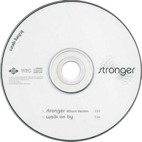 Car Tula Cd De Britney Spears Stronger Cd Single Portada