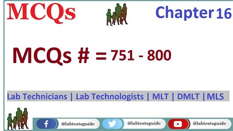 Mcqs For Lab Mlt Technologists Chapter 80 Ltg