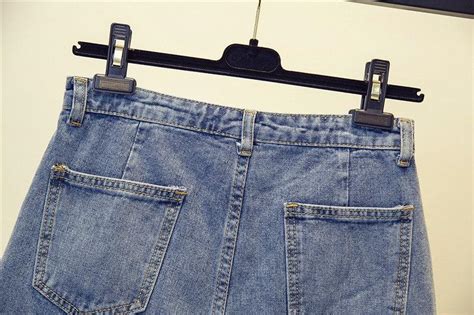 Plus Size Buttons Denim Shorts Yensjukd