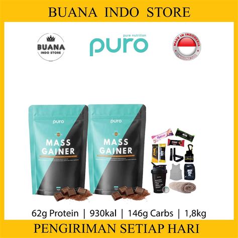 Jual PURO Mass Gainer 4 LB 1800gr Weight Gain Gainer Penambah Berat