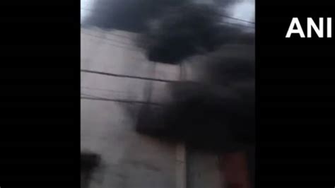 Delhi News Massive Fire Erupts At Bawana Factory Building Collapses