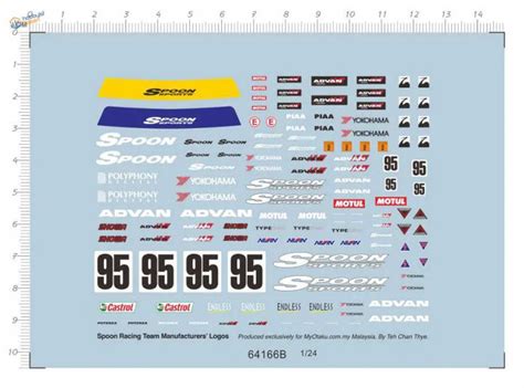 124 Racing Car Decals Set 2 Hobbyist Haven Hobbyisthaven
