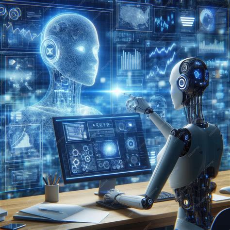 Premium Photo Futuristic Artificial Intelligence Cyborg Bionic Human