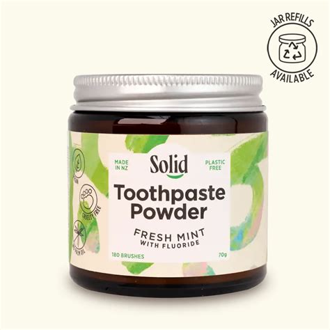 Toothpaste Powder Fresh Mint Solid Australia