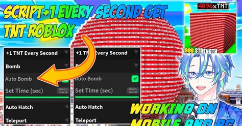 SCRIPT ROBLOX EVERY SECOND GET TNT